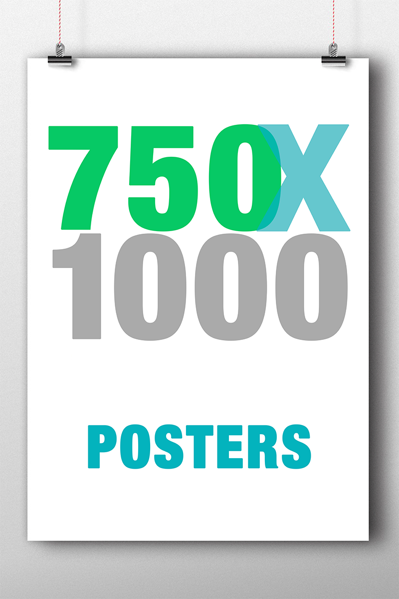 750mm x 1000mm Poster Printing - WrapSydney