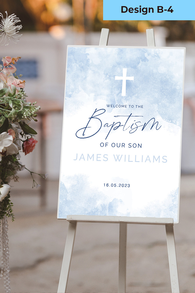 Baptism Welcome Sign - WrapSydney