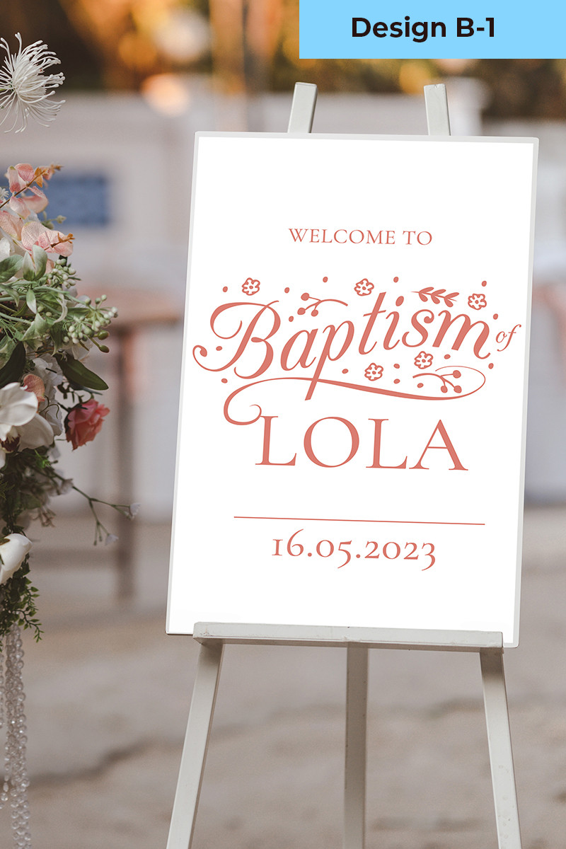 Baptism Sign - WrapSydney
