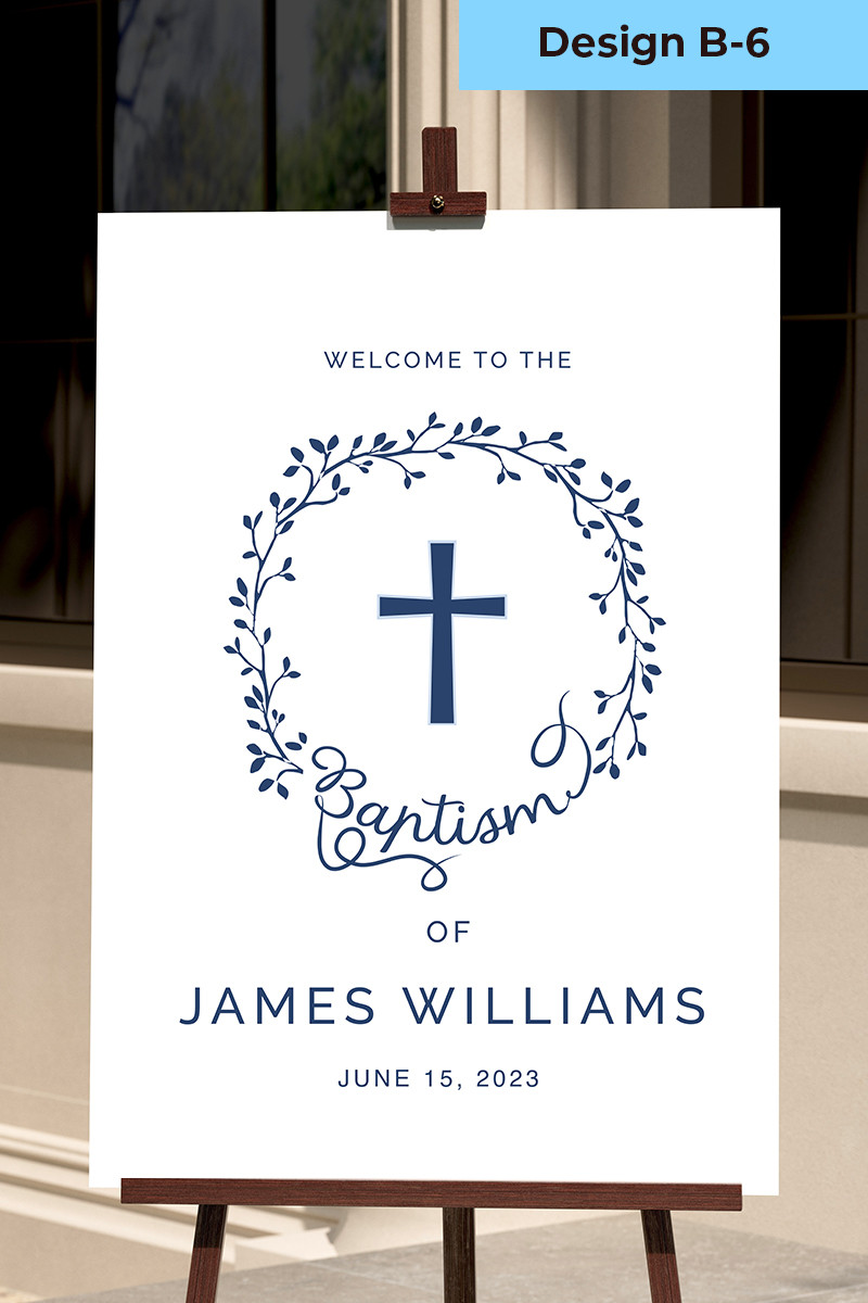 Baptism Welcome Sign - WrapSydney