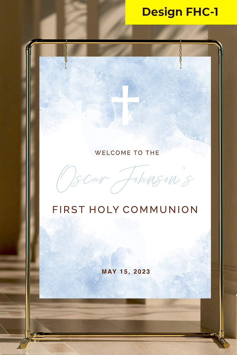 First Holy Communion Welcome Sign - WrapSydney