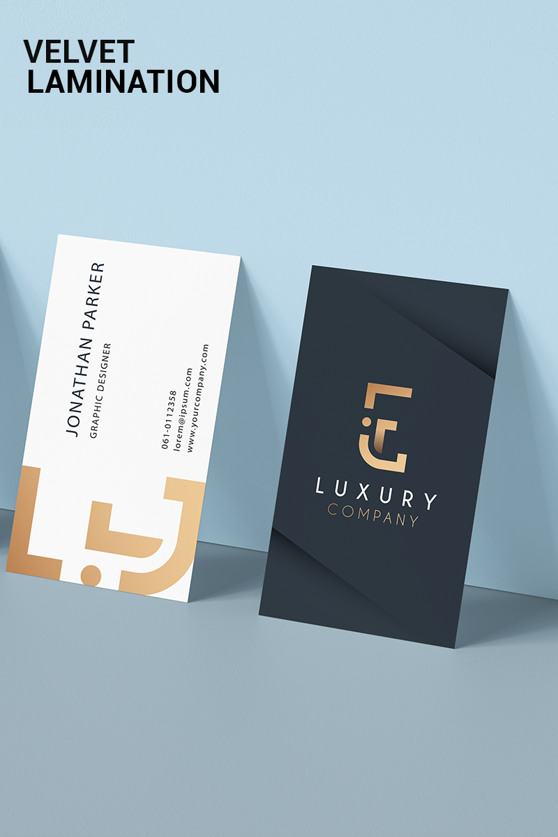 Velvet Laminated Business Cards - WrapSydney